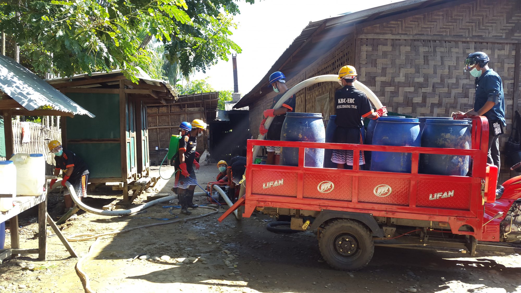 Desludging Reduces Disease in IDP Camps | ADRA Myanmar